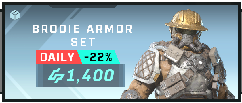 Brodie Armor Set - Shop Listing | Infinite News